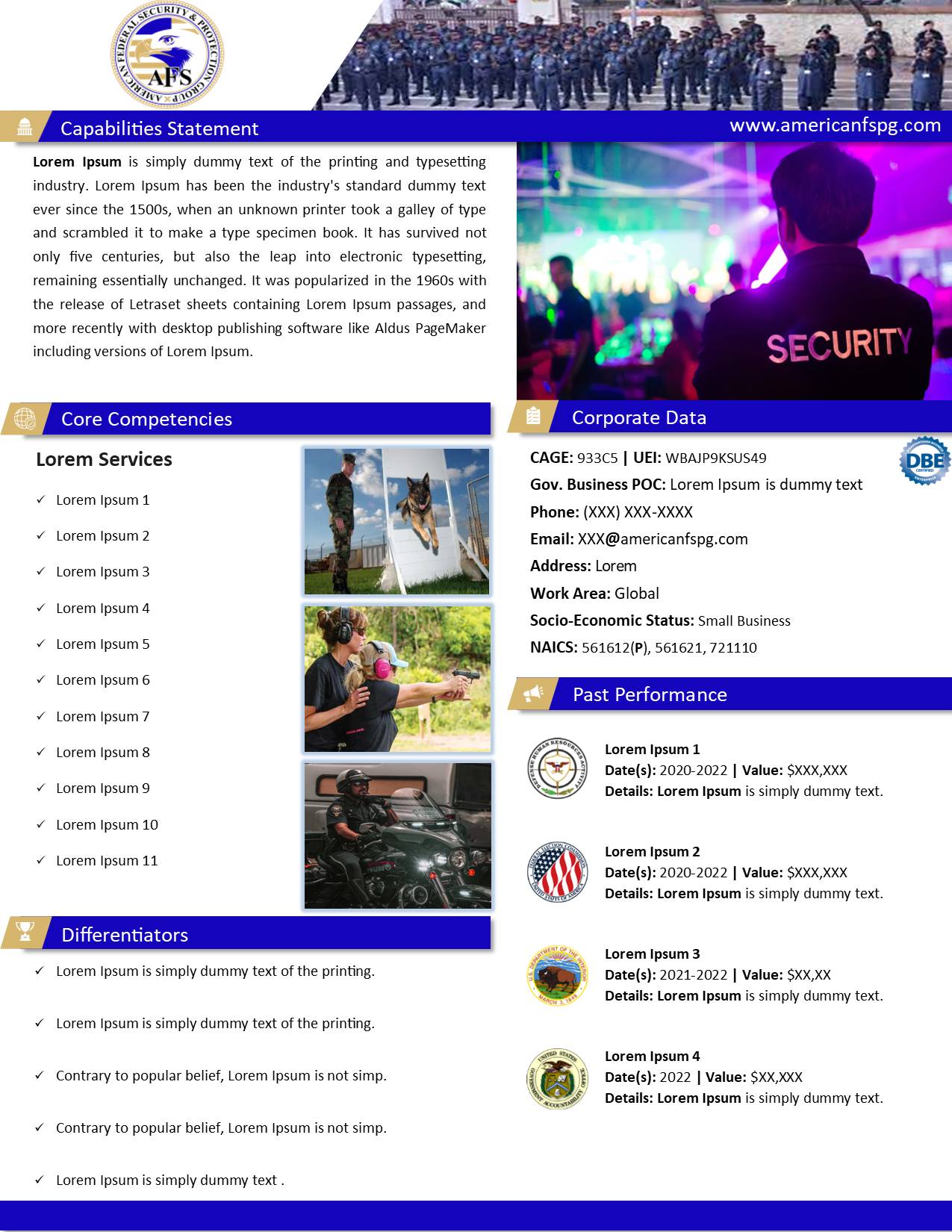 SBDG Federal Client Portal – AMERICAN FEDERAL SECURITY AND PROTECTION ...
