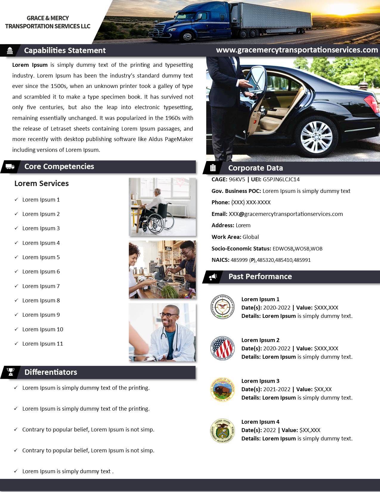 SBDG Federal Client Portal – GRACE & MERCY TRANSPORTATION SERVICES, LLC ...